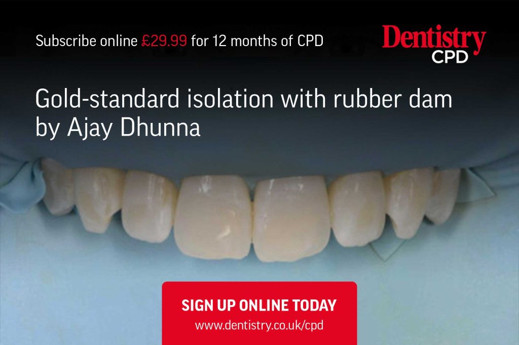 Gold-standard isolation with rubber dam - Dentistry
