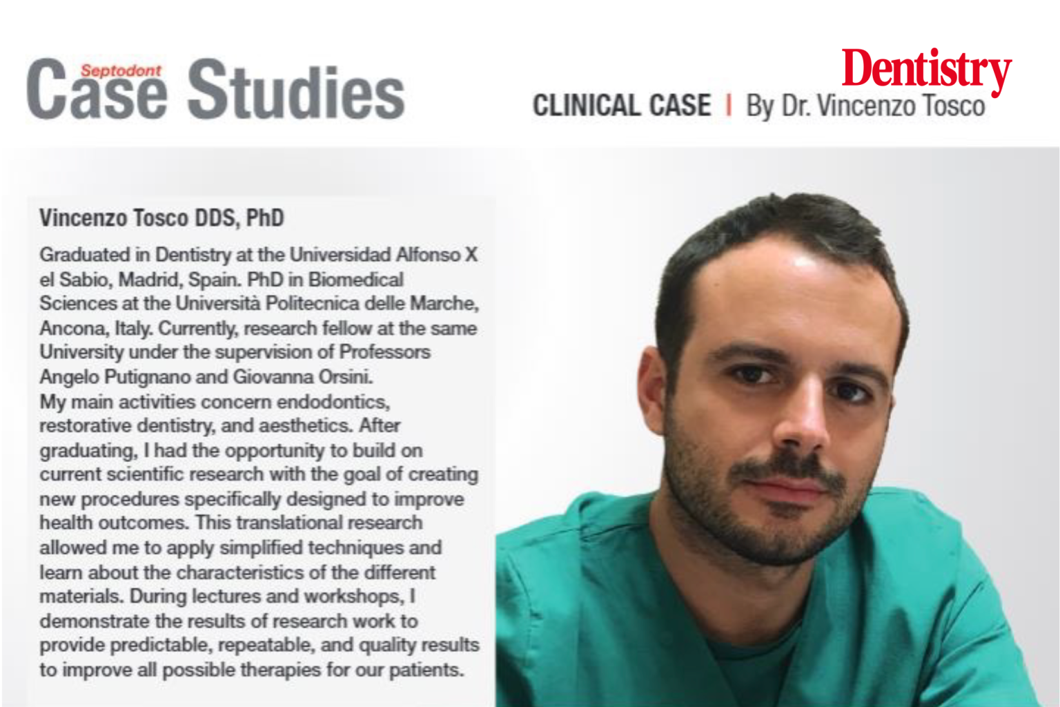 Direct pulp capping with the Bio-Bulk Fill technique - Dentistry