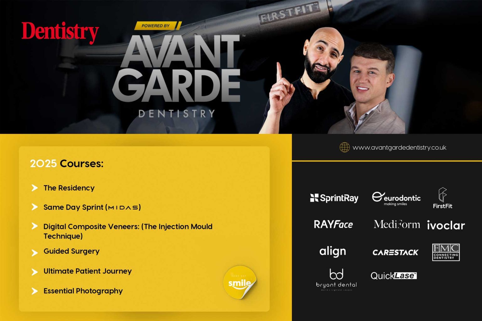 Avant Garde training courses: start 2025 with a bang! - Dentistry