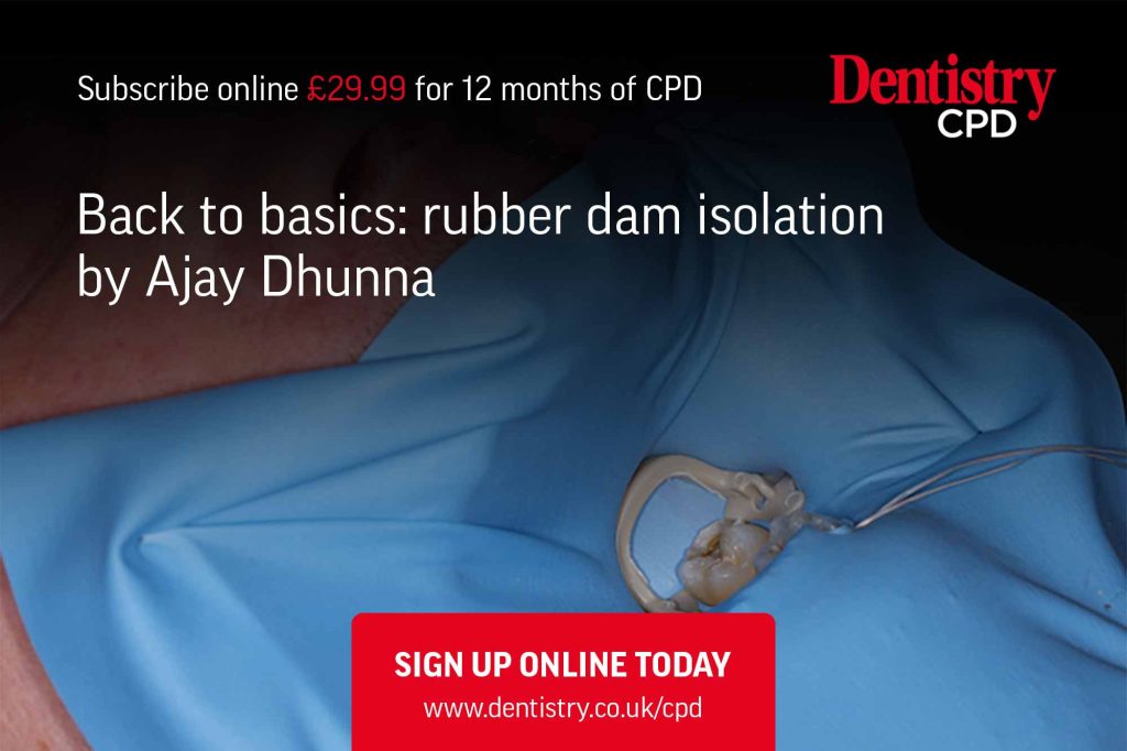 Back to basics: rubber dam isolation - Dentistry Back to basics: rubber dam isolation - Dentistry